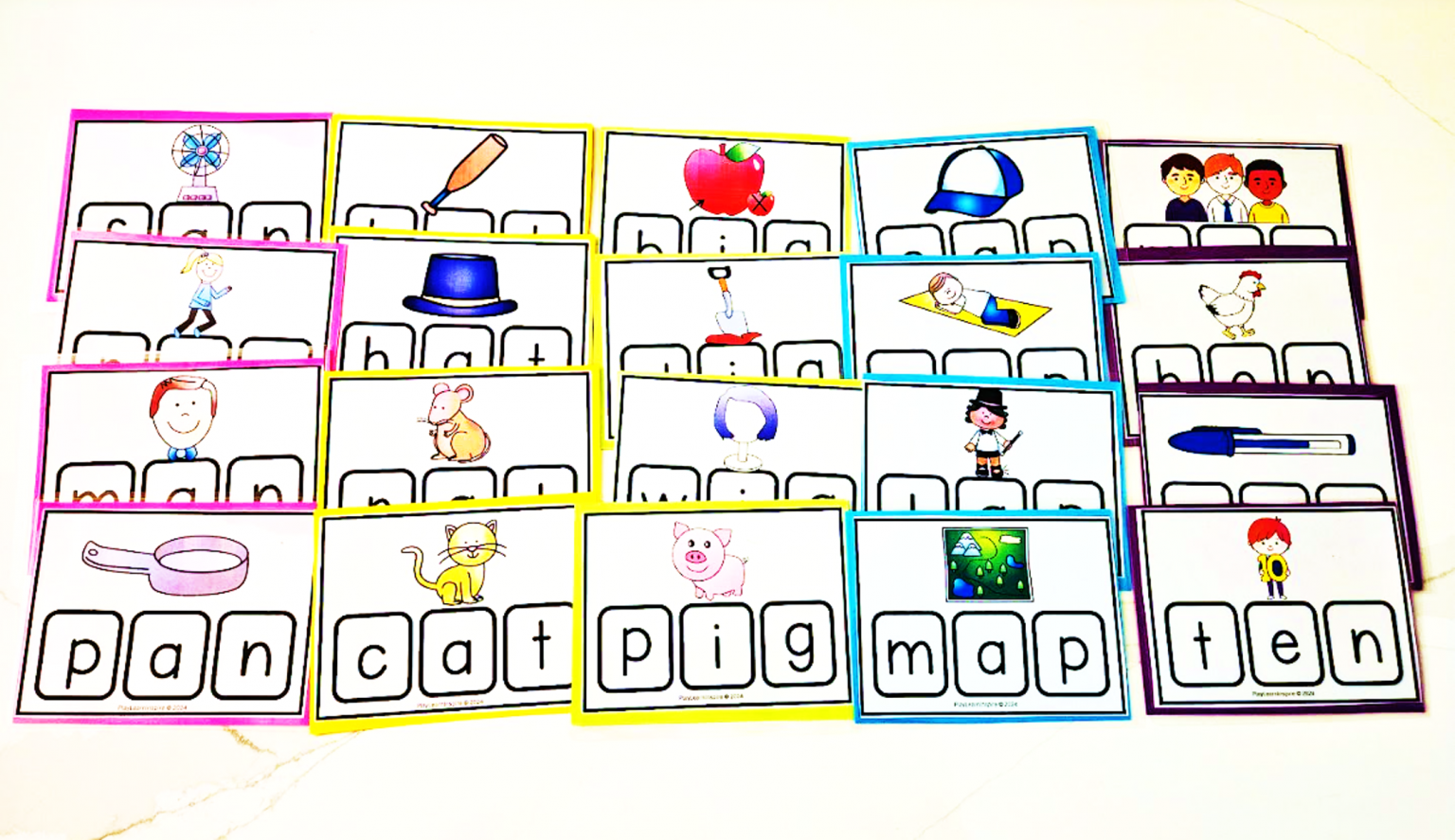 DIY Free Word Family Game for Kindergarten and Preschool - Play Learn ...