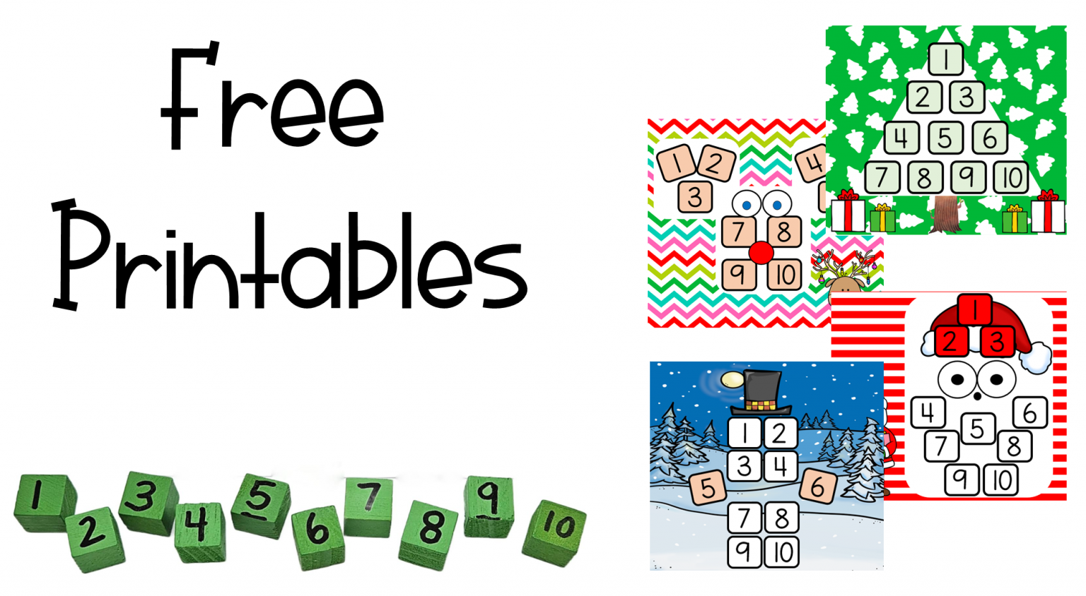 Free Printable Christmas Math Activity Set