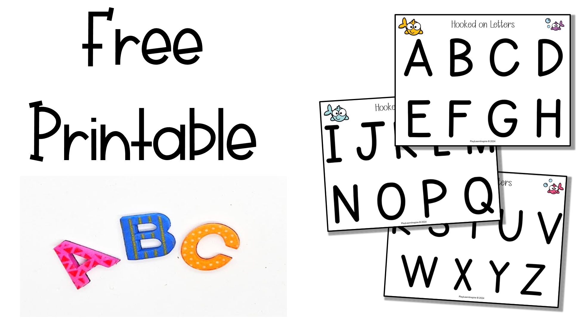 Easy Letter Game for Preschool and Kindergarten - Play Learn Inspire