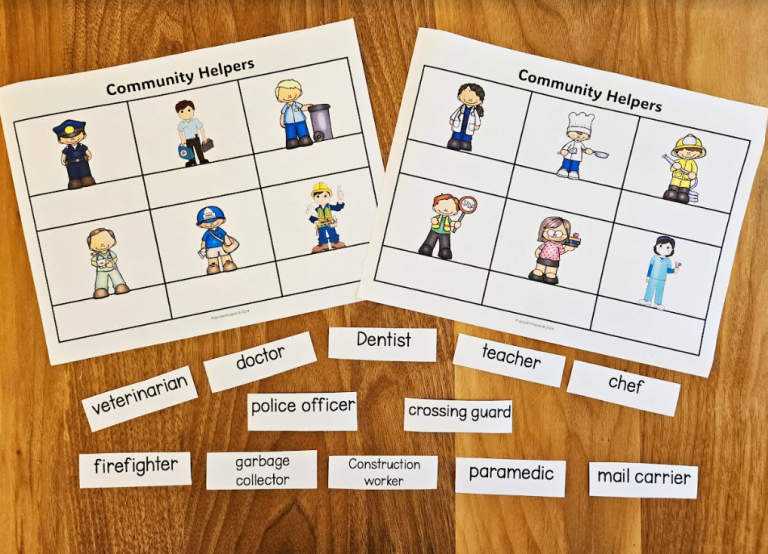 Free Community Helpers Name Worksheets - Play Learn Inspire
