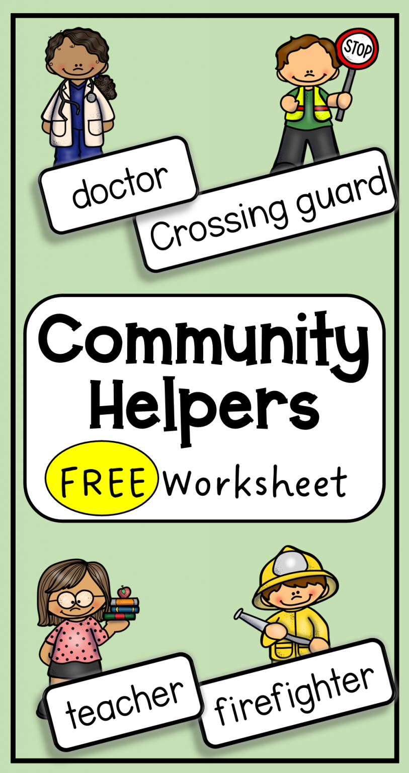 Free Community Helpers Name Worksheets - Play Learn Inspire