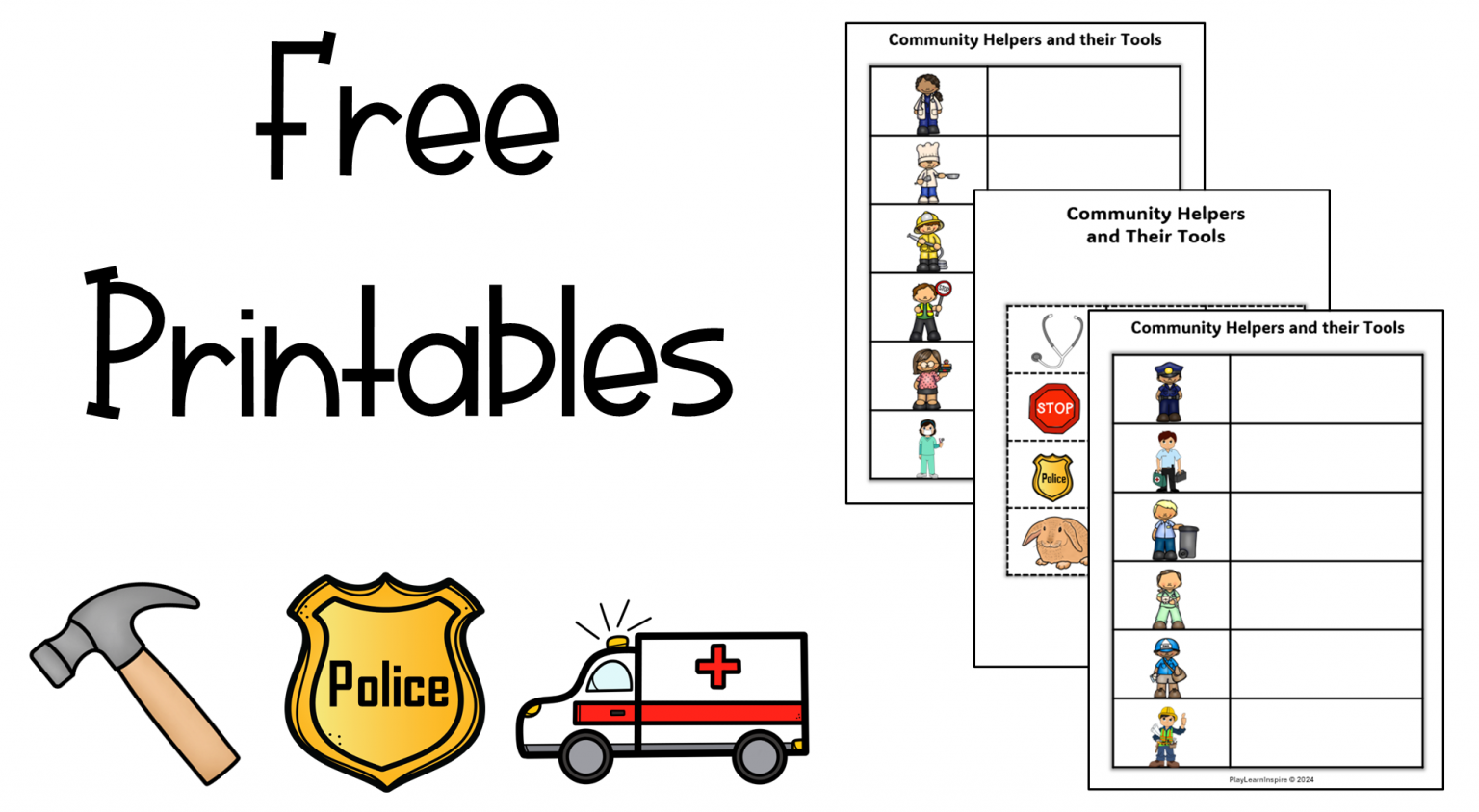 Free Community Helpers Worksheet
