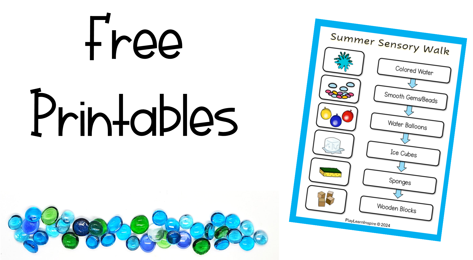 Summer Sensory Path for Kids