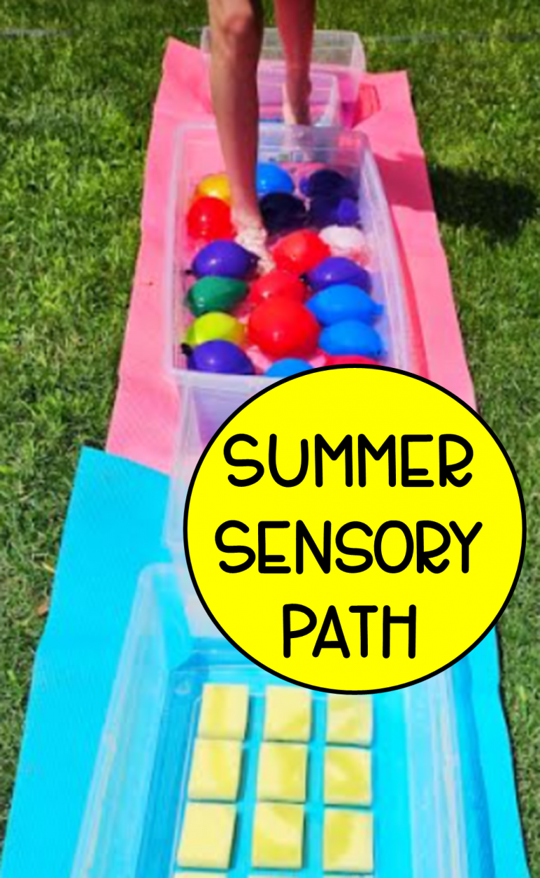 Summer Sensory Path for Kids