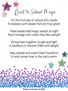 Creative Back to School Activity - Play Learn Inspire