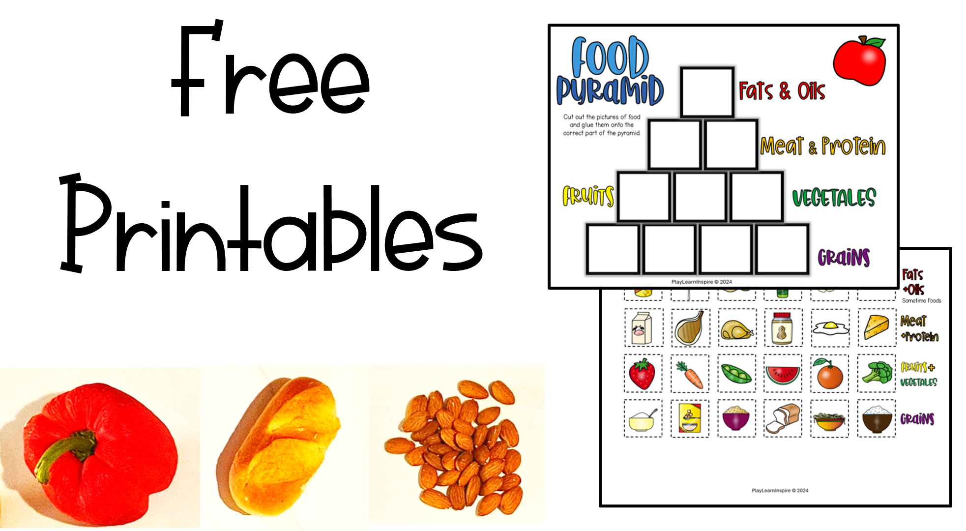 Free Food Pyramid for Kids Worksheet - Play Learn Inspire
