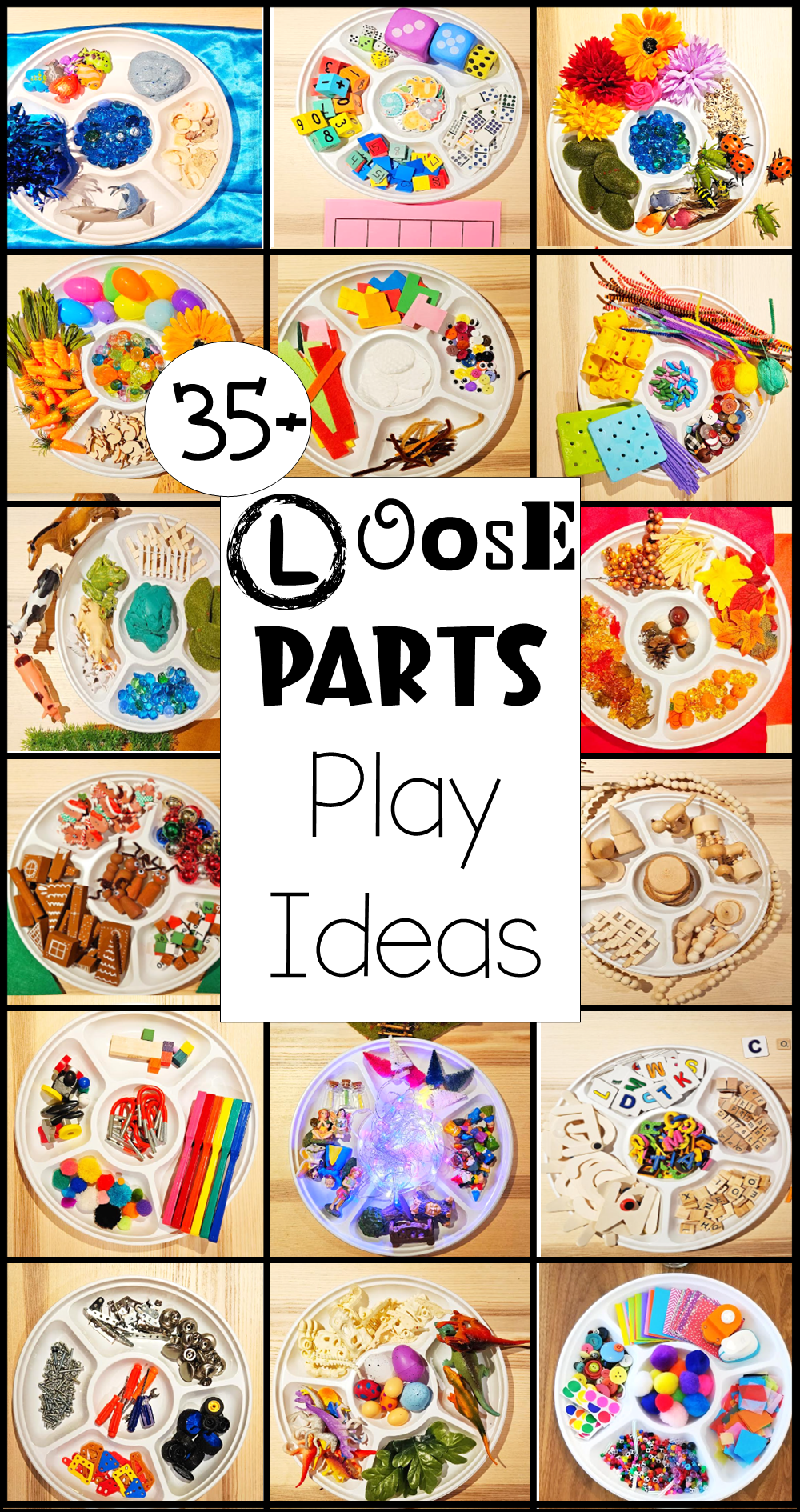 35+ Easy Loose Parts Play Ideas - Play Learn Inspire