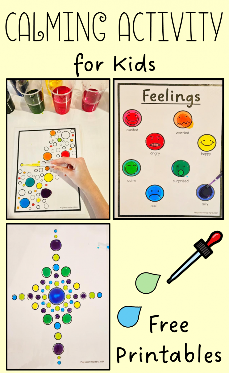 Calming Activity for Kids + Free Printables - Play Learn Inspire