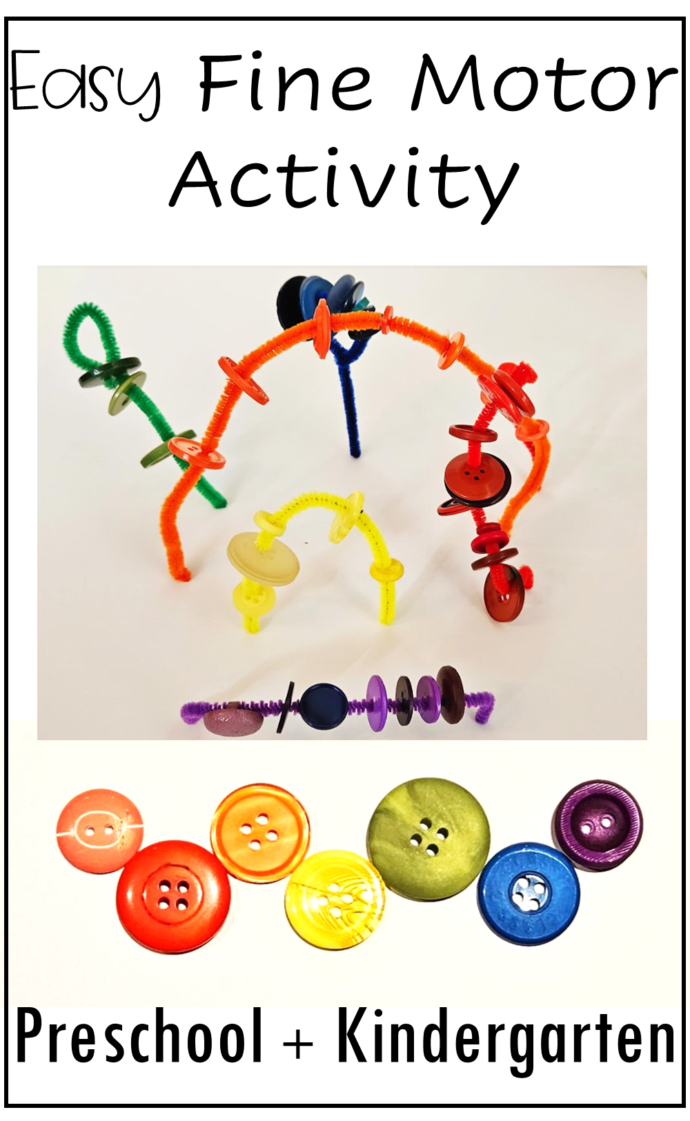 Fine Motor Activity for Kindergarten - Play Learn Inspire