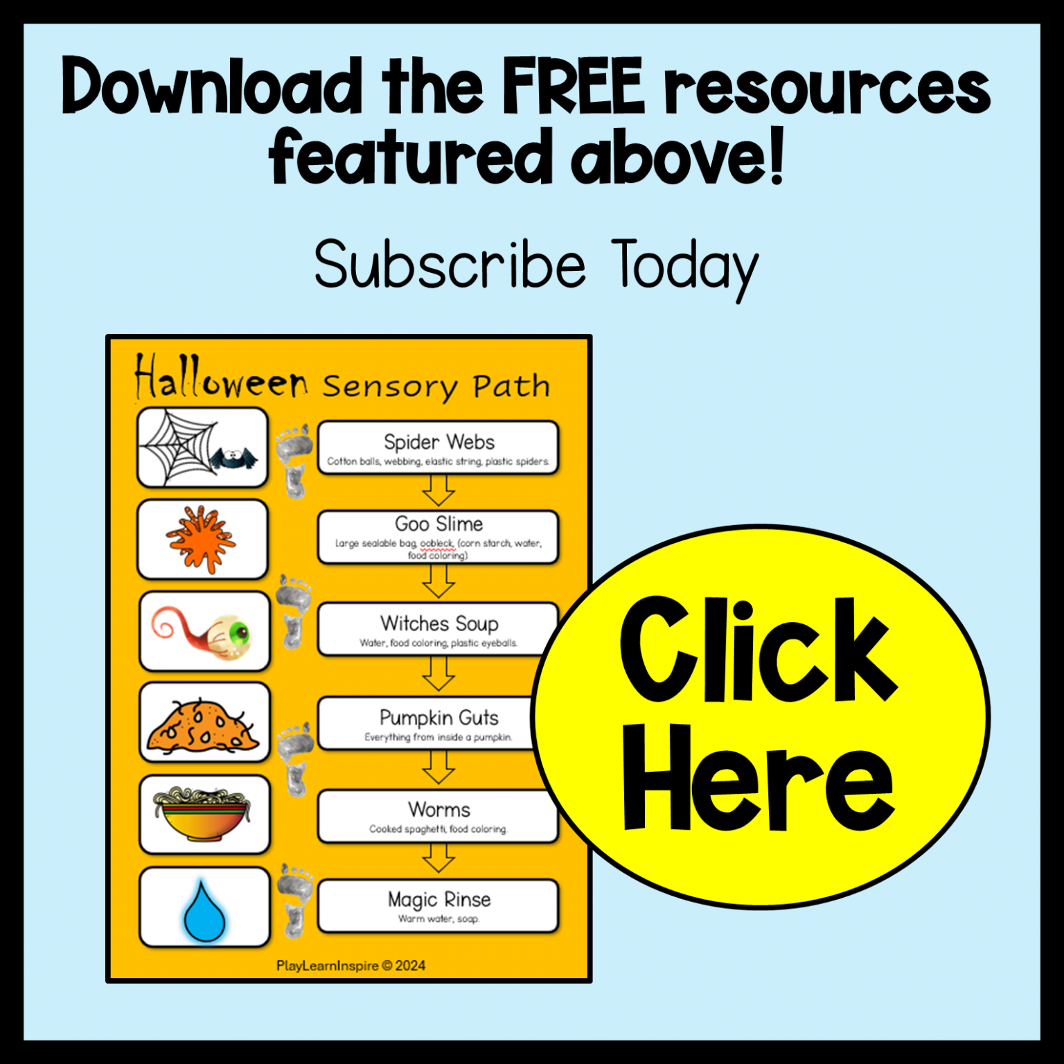 Best Halloween Sensory Walk - Play Learn Inspire