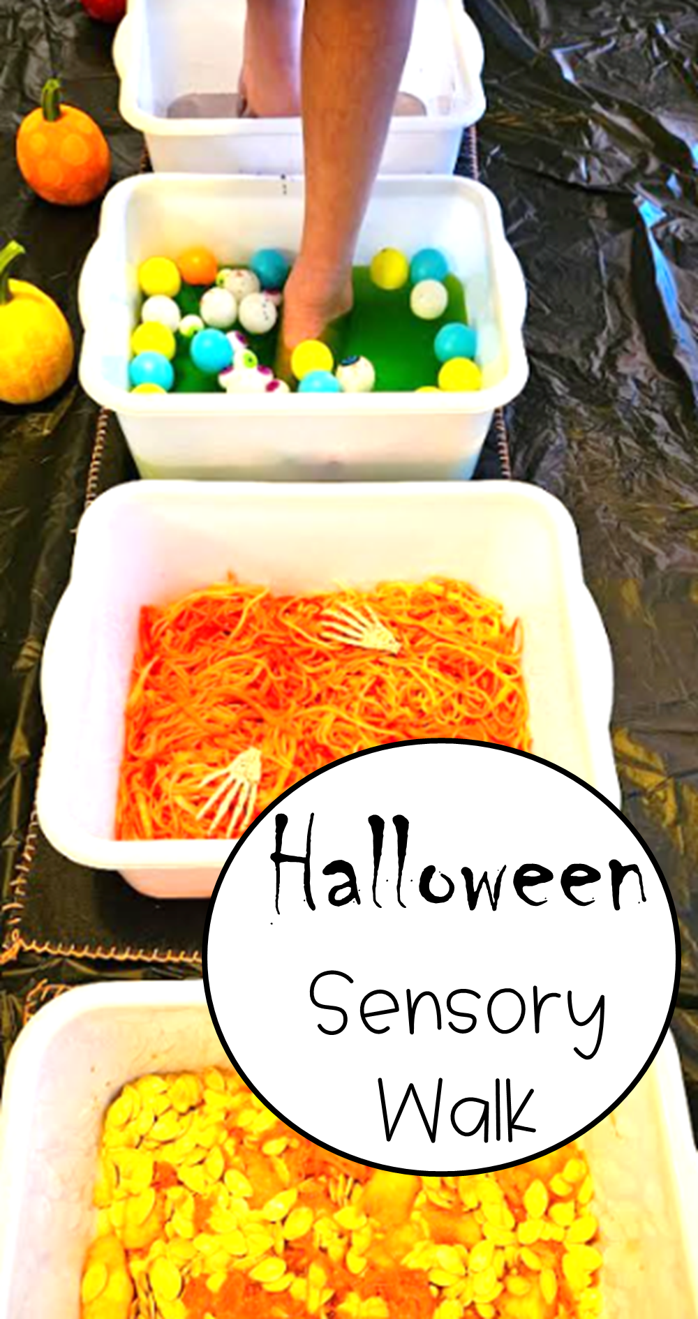 Best Halloween Sensory Walk - Play Learn Inspire