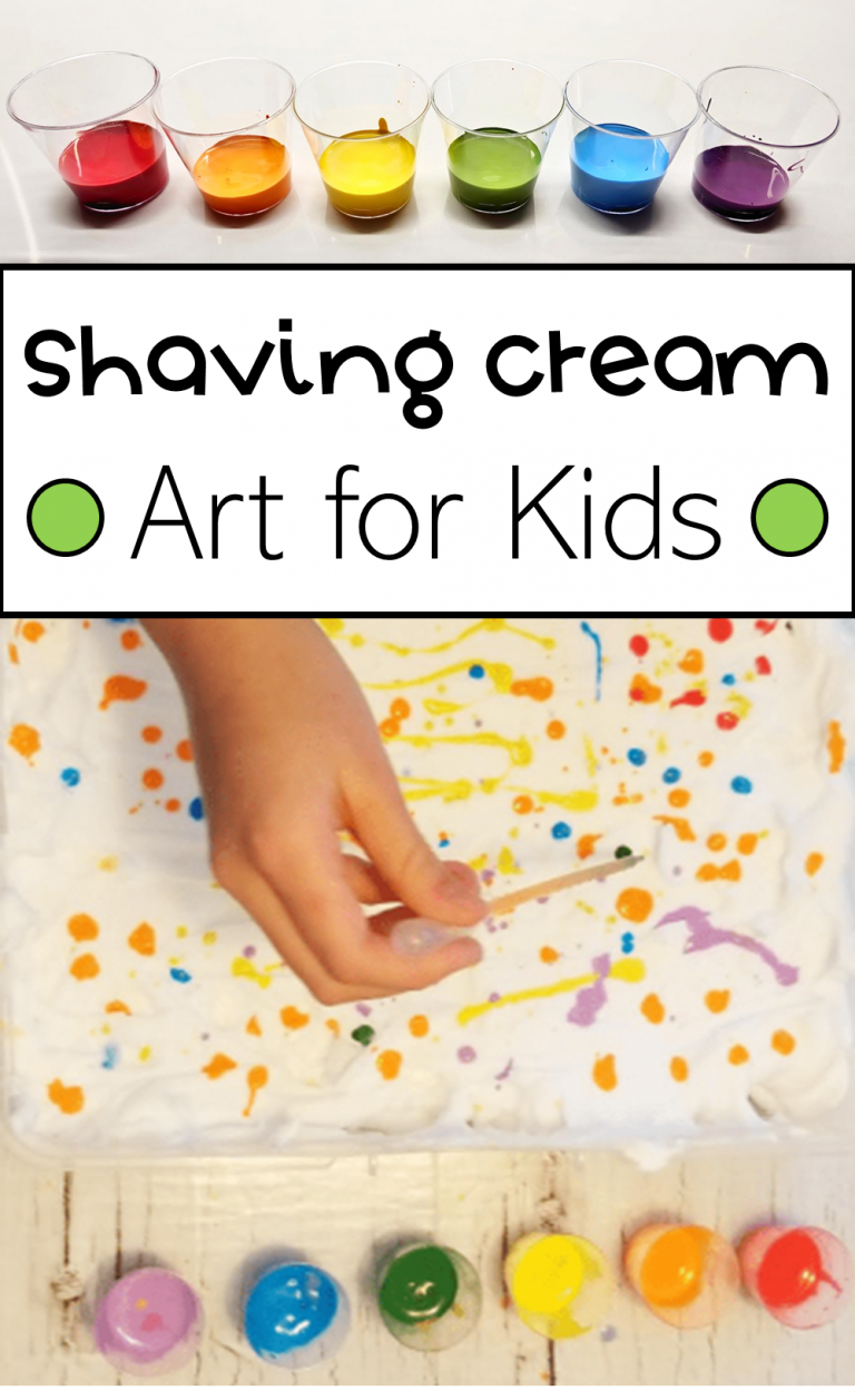 Art for Kids with Shaving Cream - Play Learn Inspire