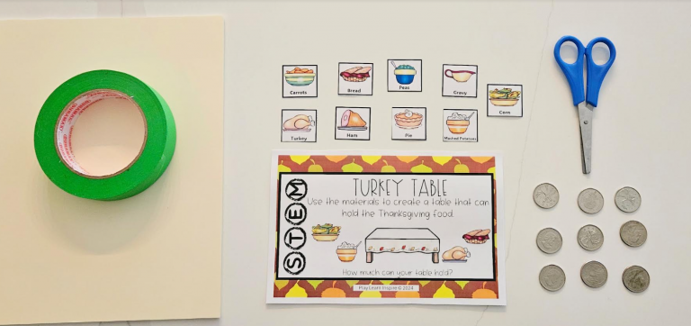 Thanksgiving STEM Challenge for Kids - Play Learn Inspire