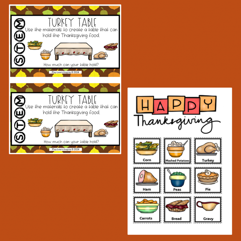 Thanksgiving STEM Challenge for Kids - Play Learn Inspire