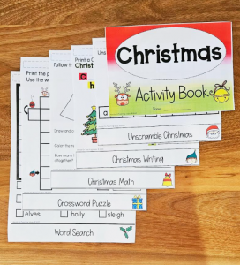 Free Christmas Activity Book Printable - Play Learn Inspire