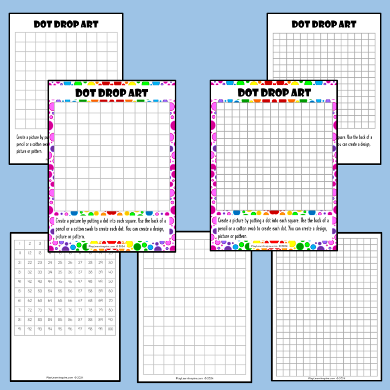 Dot Art for Kids (Free Printables) - Play Learn Inspire