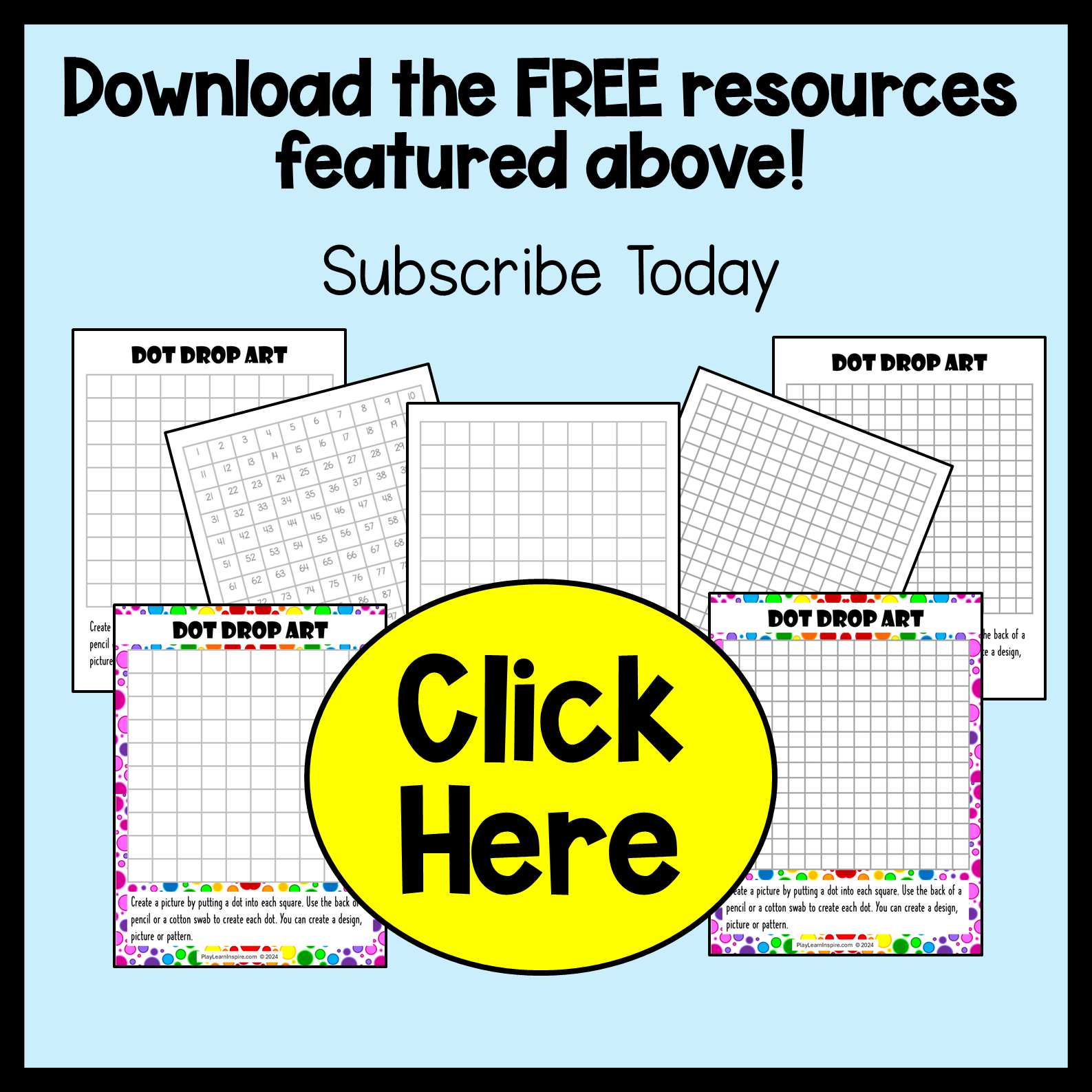 Dot Art for Kids (Free Printables) - Play Learn Inspire