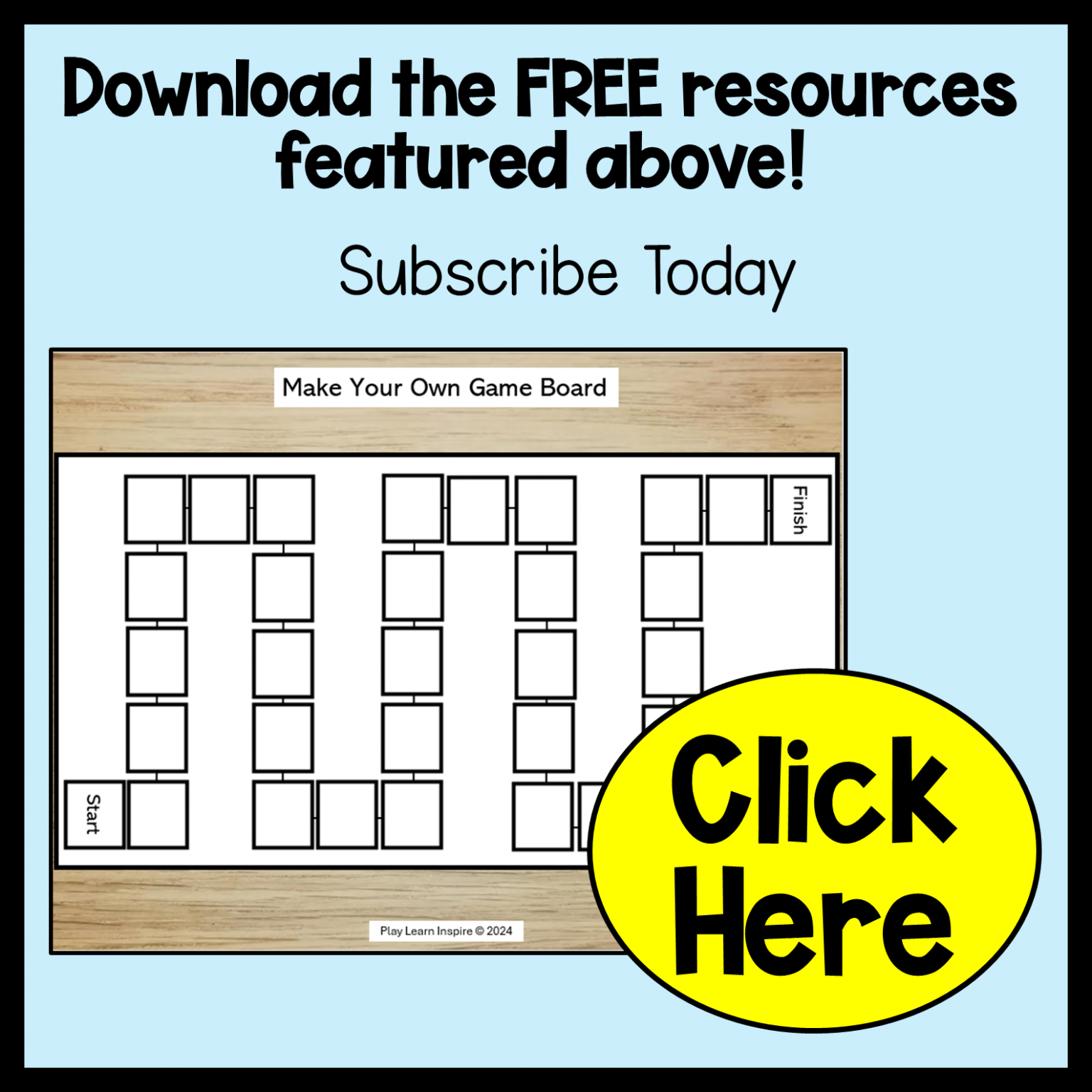 Make Your Own Game Board - Play Learn Inspire