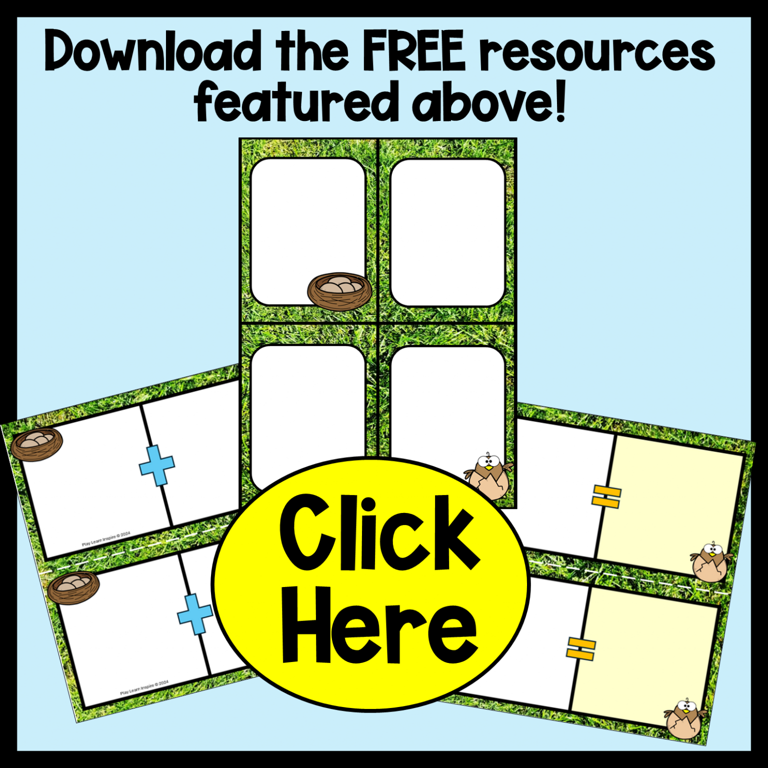 Spring Math Activity for Preschool - Play Learn Inspire