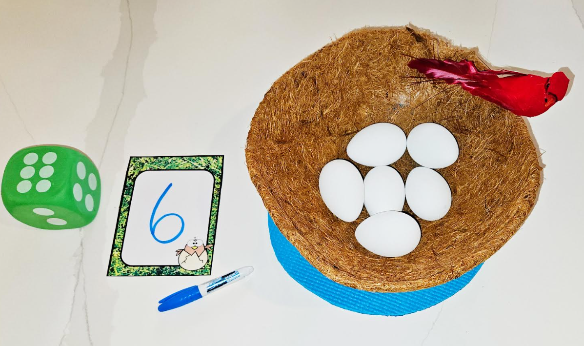 Spring Math Activity for Preschool - Play Learn Inspire