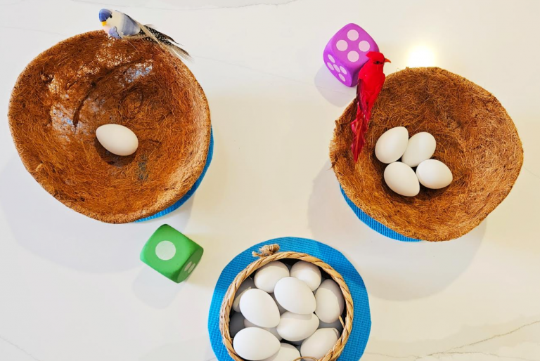 Spring Math Activity for Preschool - Play Learn Inspire