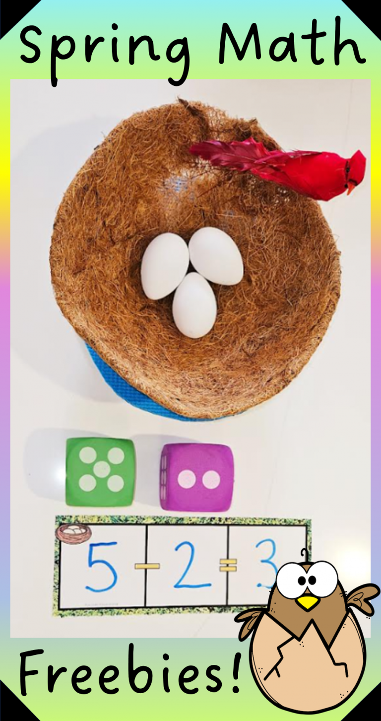 Spring Math Activity for Preschool - Play Learn Inspire