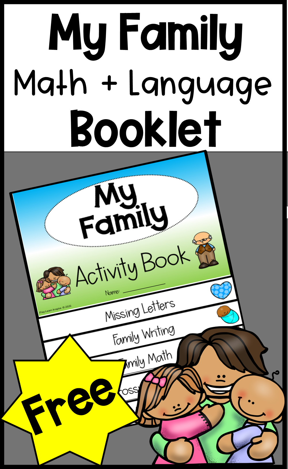 Free My Family Activity Book - Play Learn Inspire