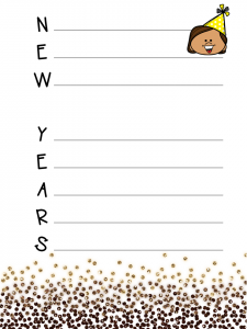 Free New Years Acrostic Poem Template